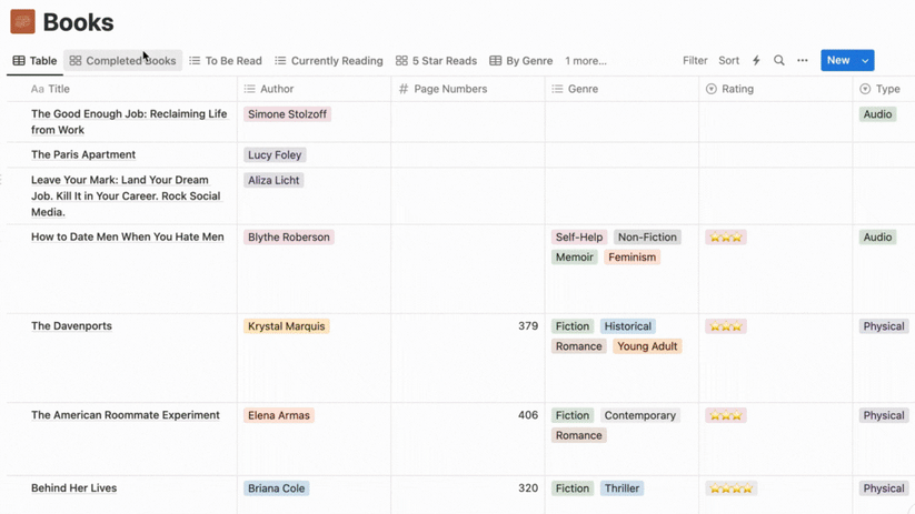 Book Tracker Template – ademusoyo